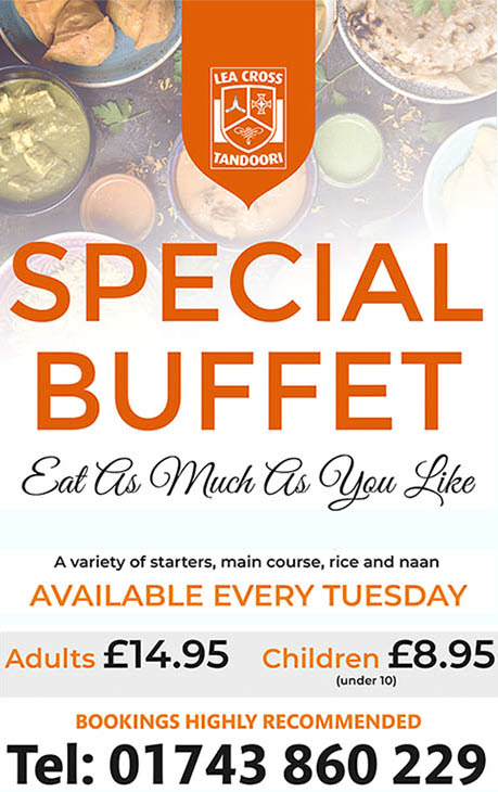 Lea Cross Tandoori Restaurant Shrewsbury